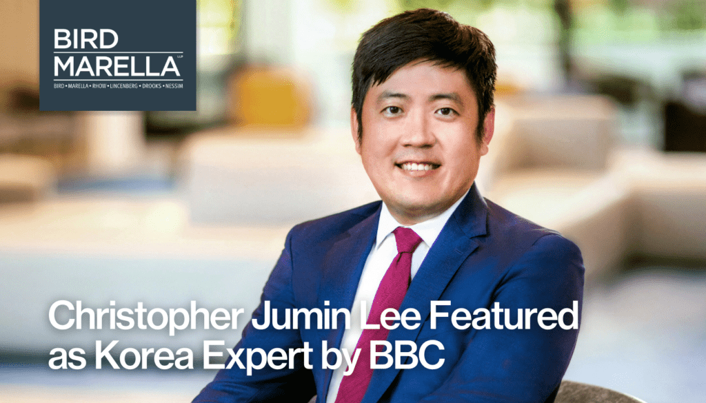 Christopher Jumin Lee Featured as Korea Expert by BBC - Bird Marella