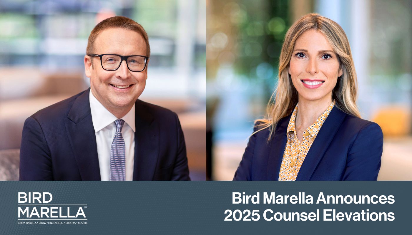 Bird Marella Announces 2025 Counsel Elevations - Bird Marella